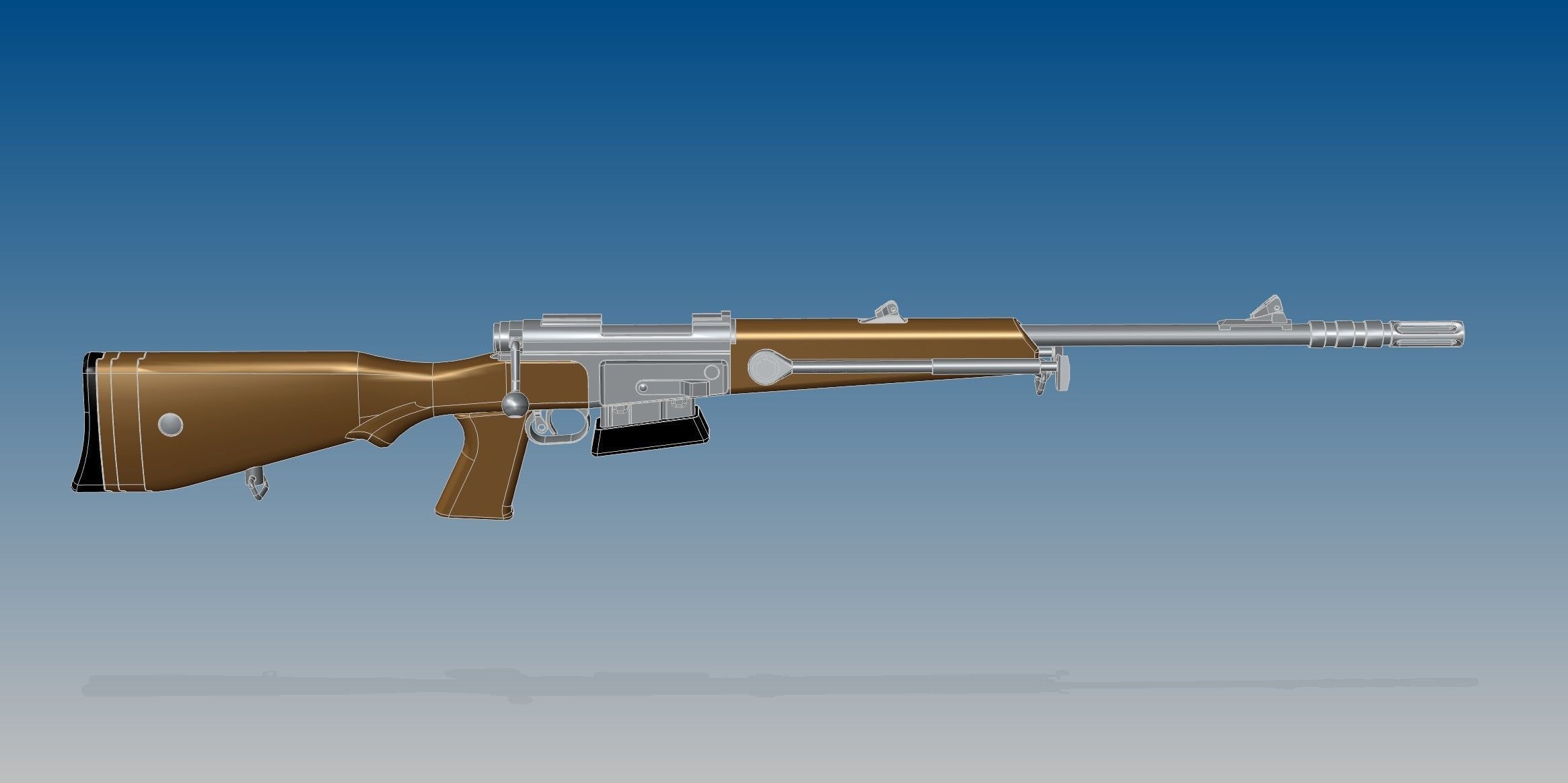FRF1 rifle 3D model | CGTrader