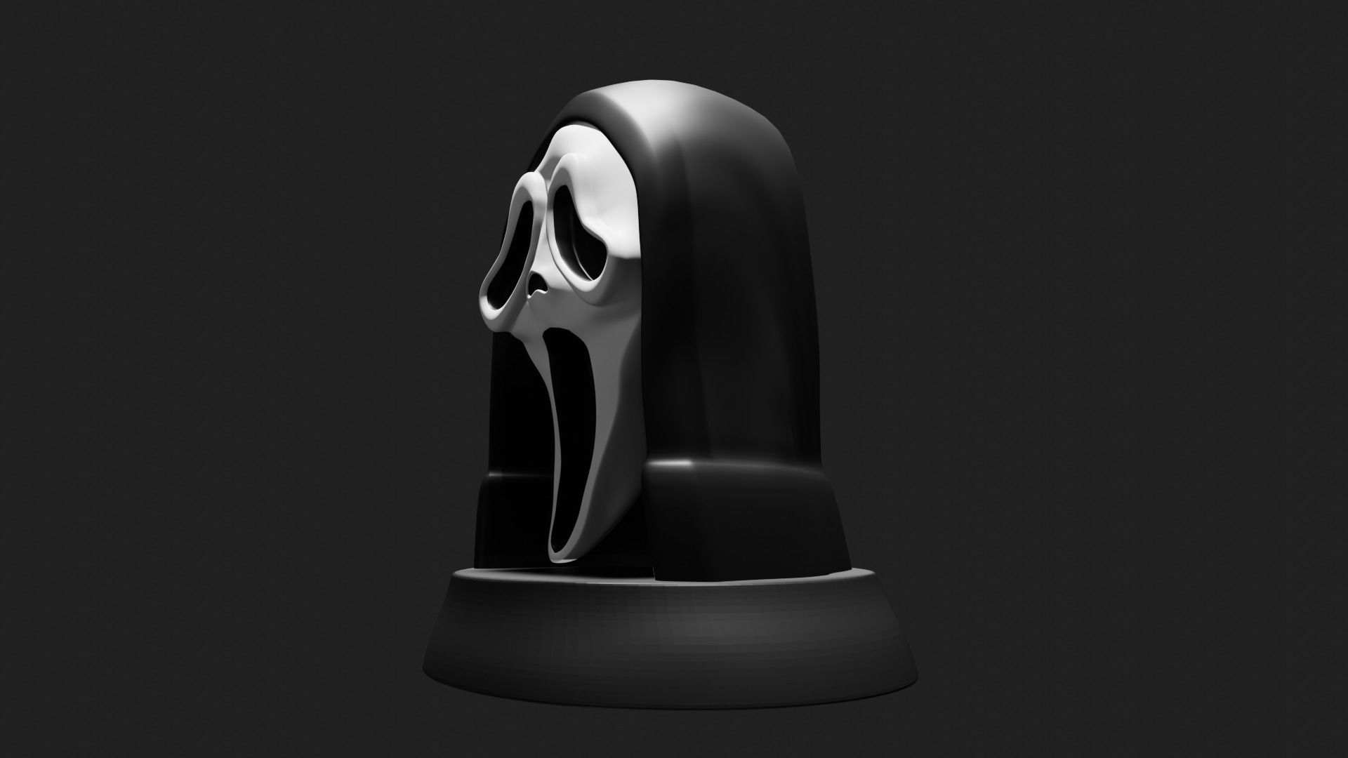 Ghostface scream statue 3D model | CGTrader