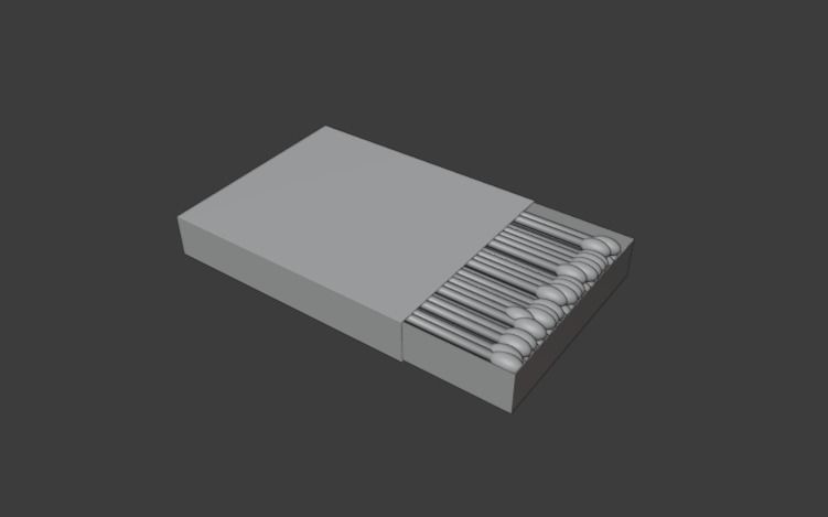 Matchbox 3D model matches in box free VR / AR / low-poly 3D model ...