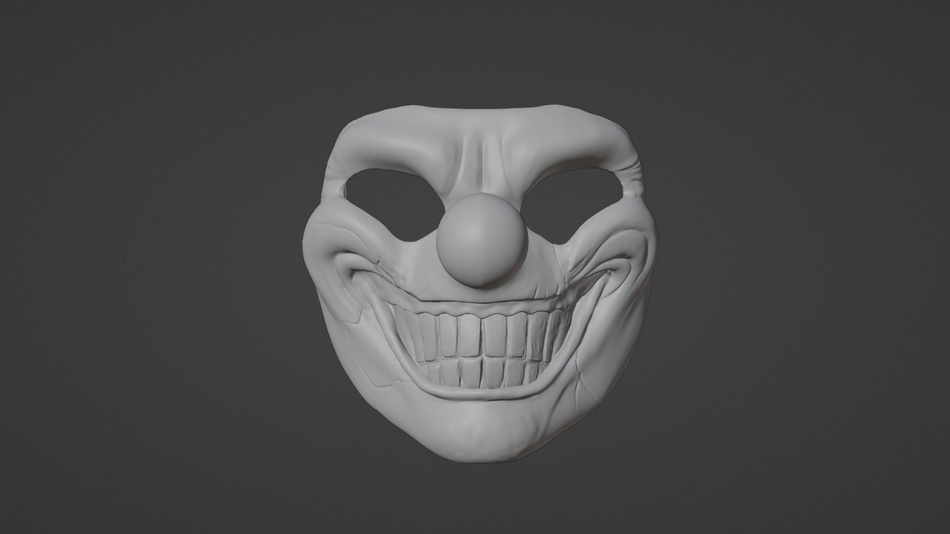 Sweet tooth mask butcher clow from twisted metal show 3D model 3D ...