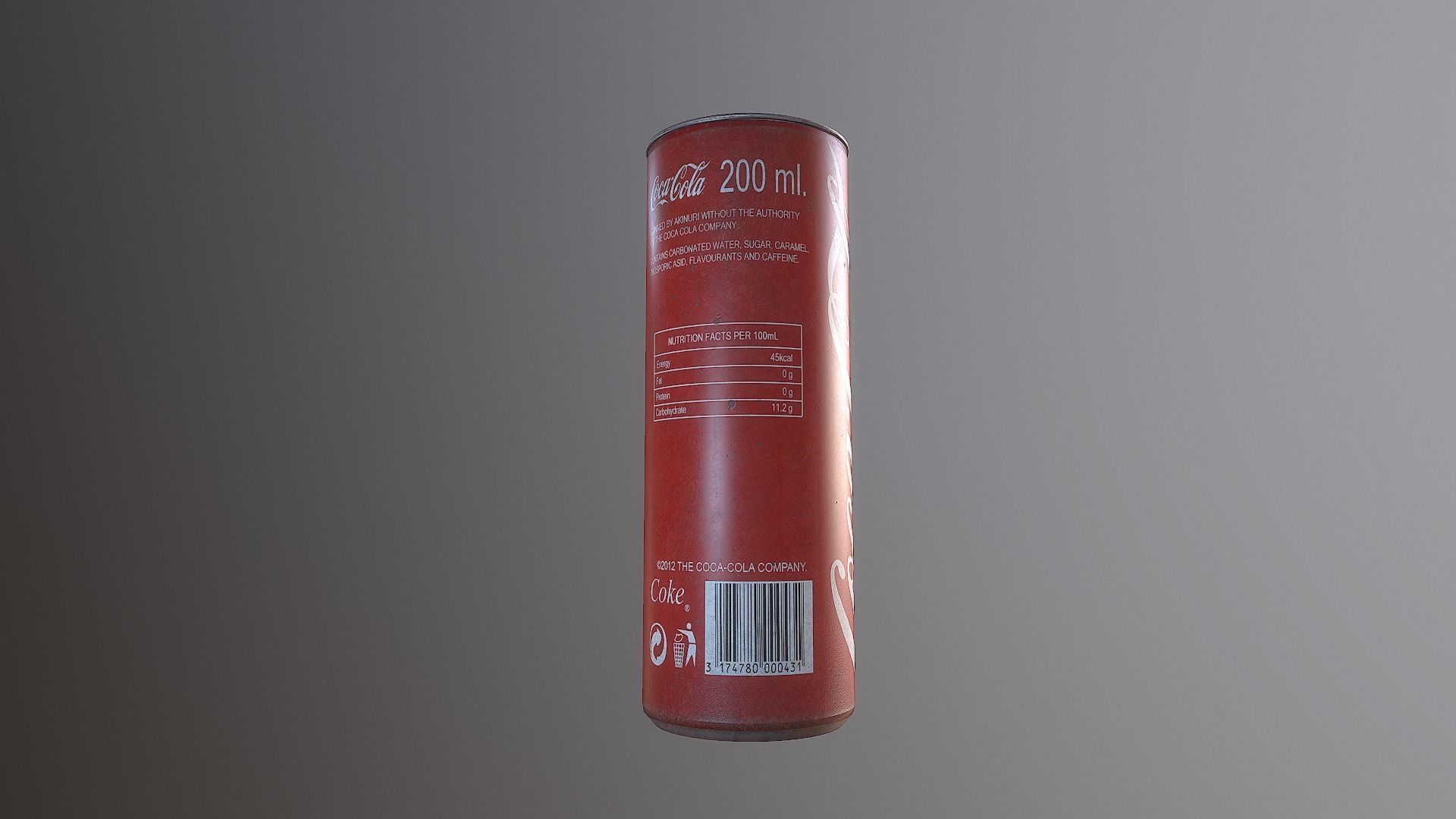 3D model Coca-Cola Generic Soda Can VR / AR / low-poly | CGTrader