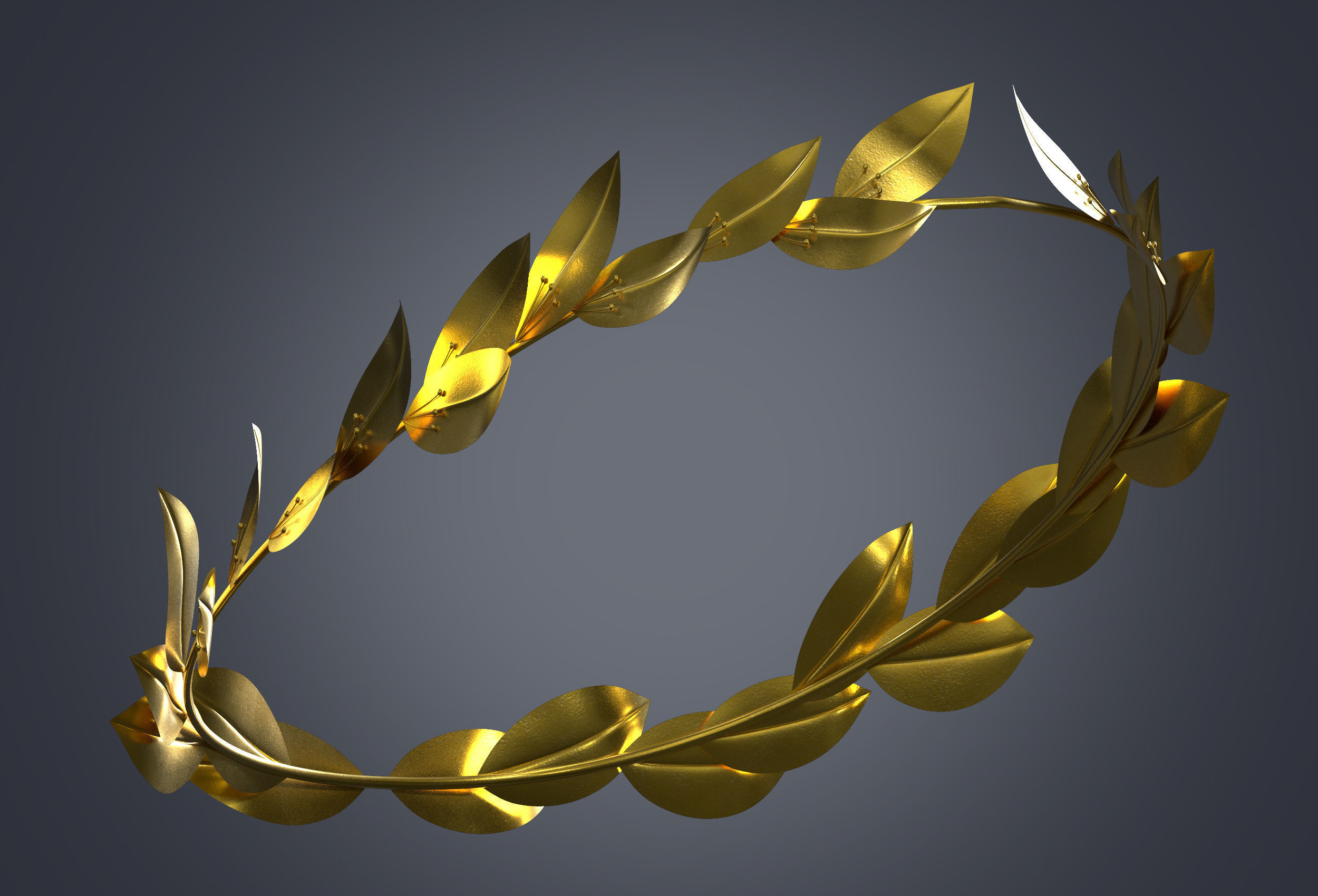 3D model Laurel Wreath VR / AR / low-poly | CGTrader