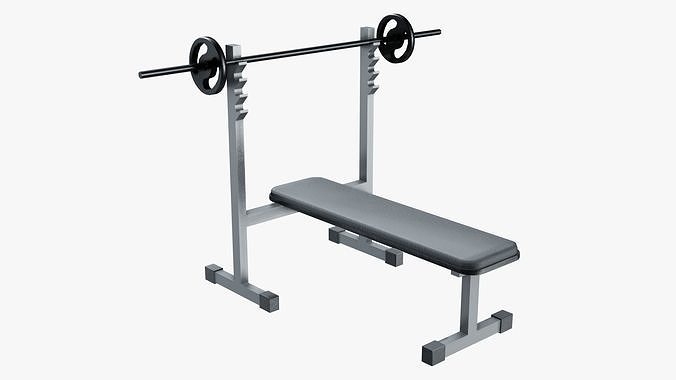 3D model Bench Press VR / AR / low-poly | CGTrader