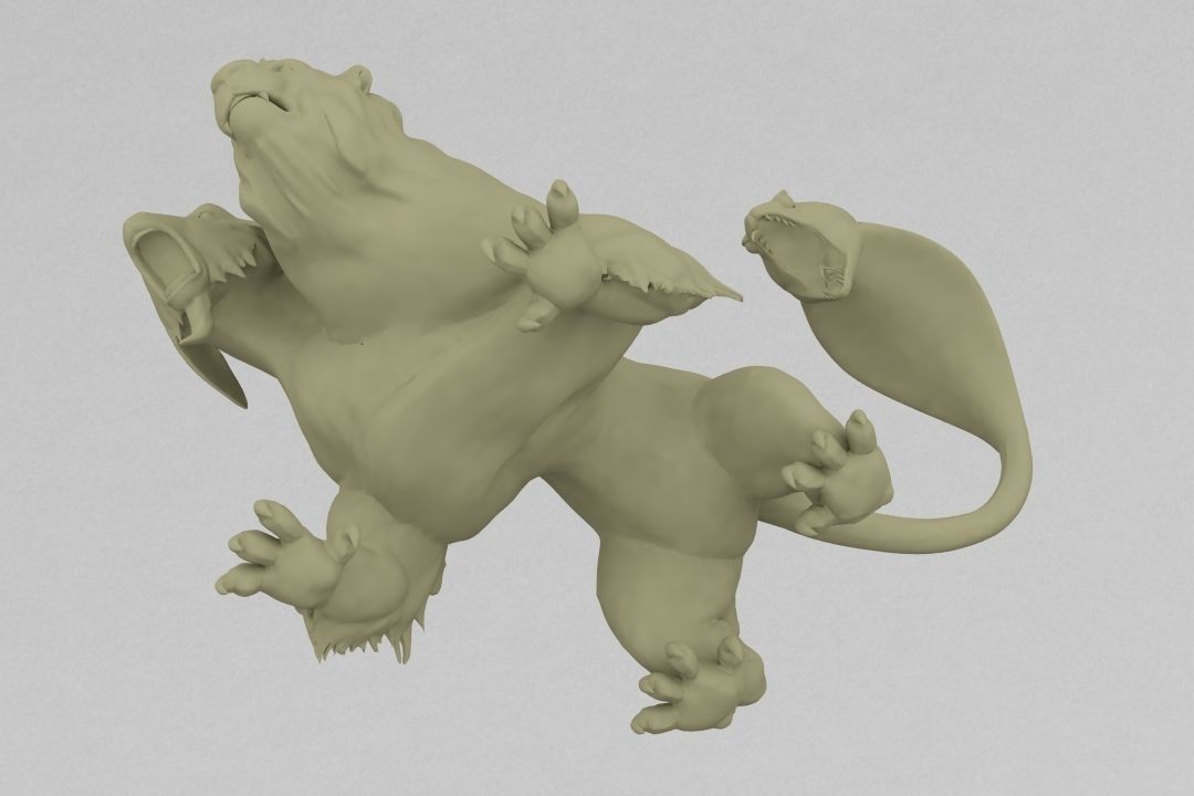 Chimera 3D model 3D printable | CGTrader
