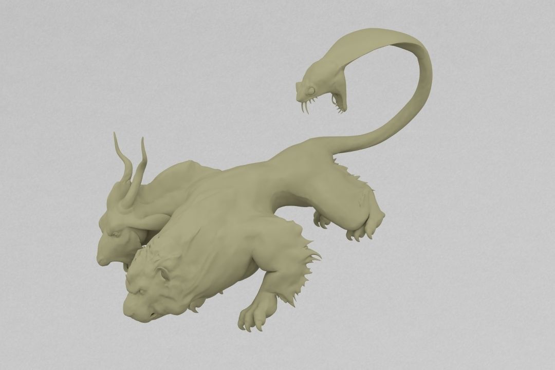 Chimera 3D model 3D printable | CGTrader
