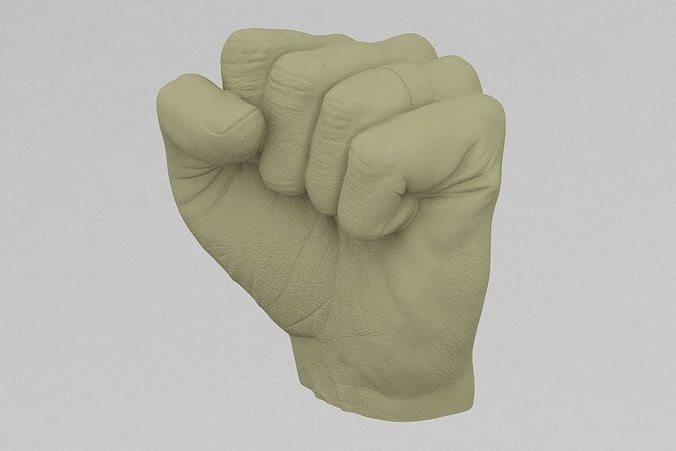 Closed Fist 3D model 3D printable | CGTrader