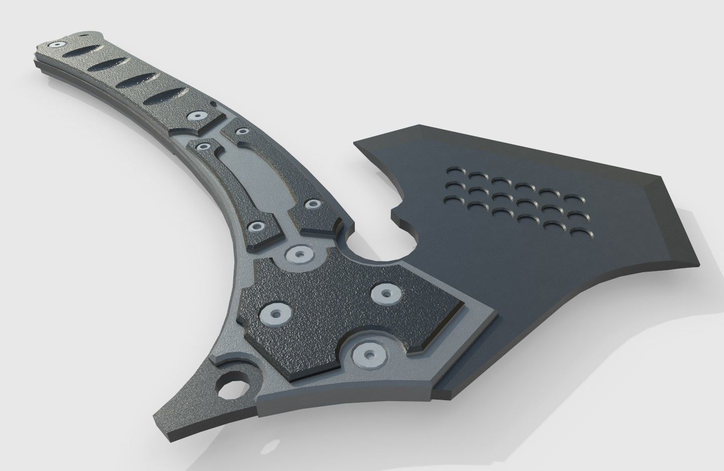 3D model Tactical Axe - Paragon War Party Tactical Tomahawk VR / AR ...