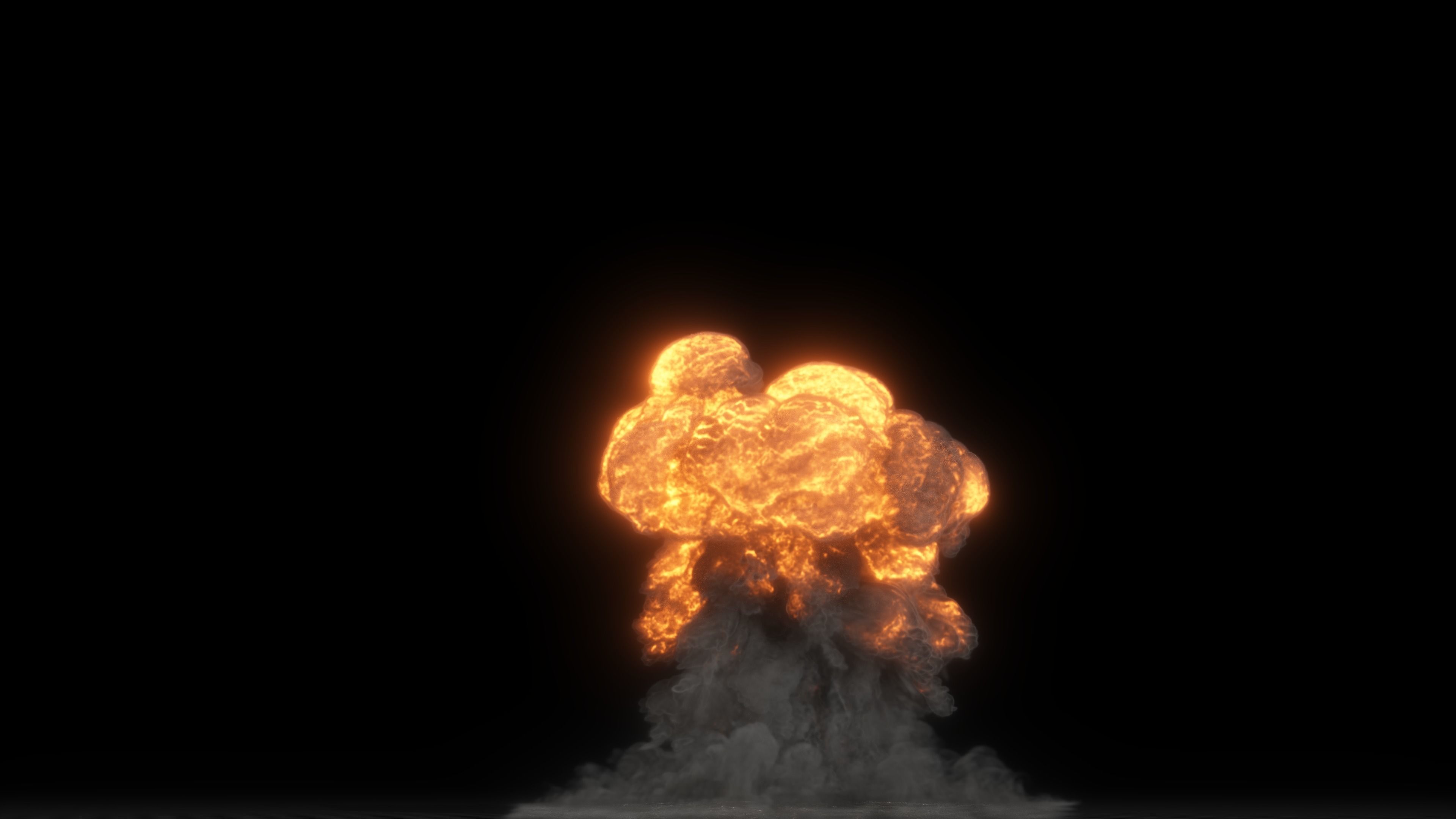 Gasoline Explosion 3D model animated | CGTrader