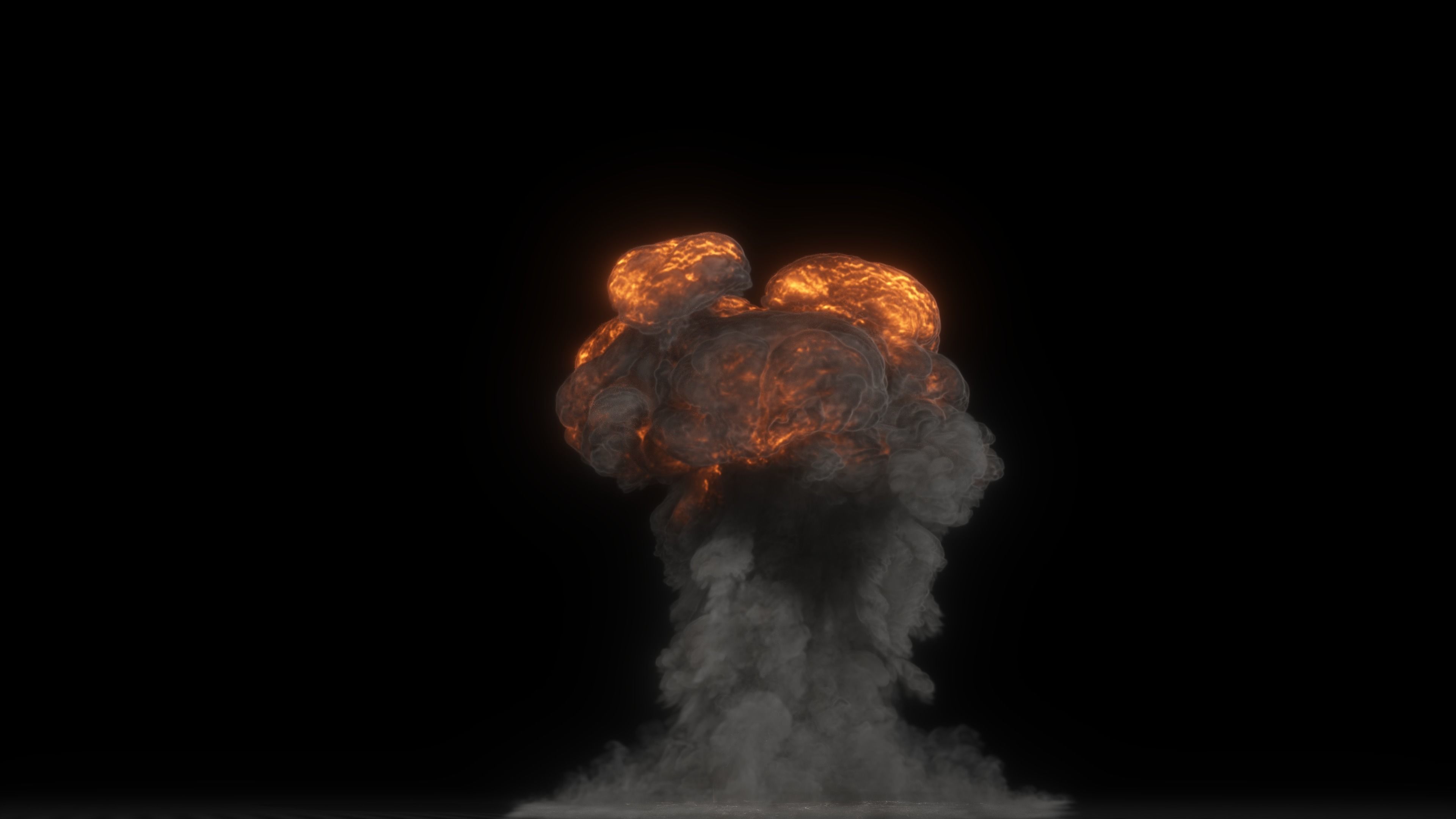 Gasoline Explosion 3D model animated | CGTrader