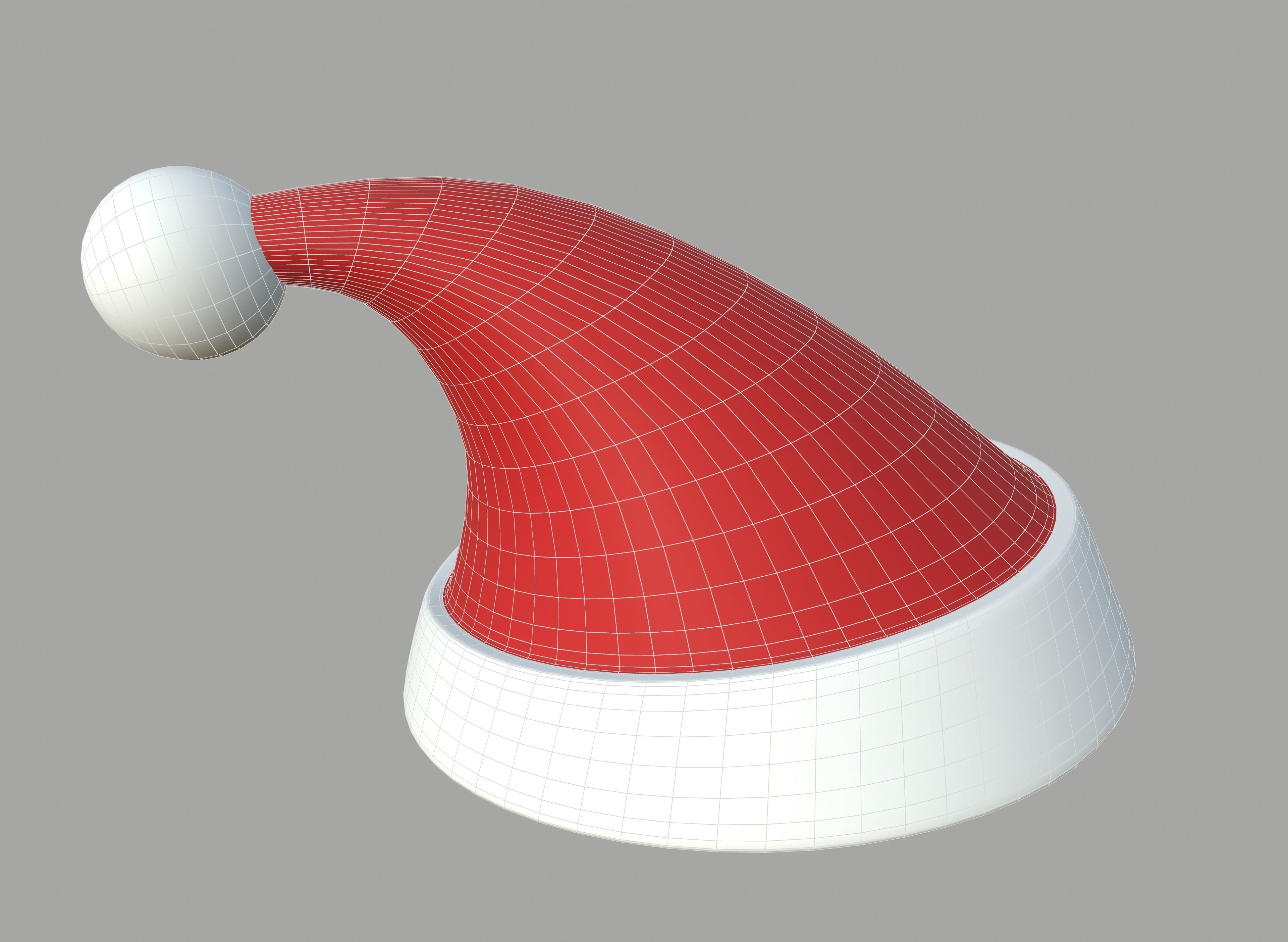 christmas santa hat 3D model | CGTrader