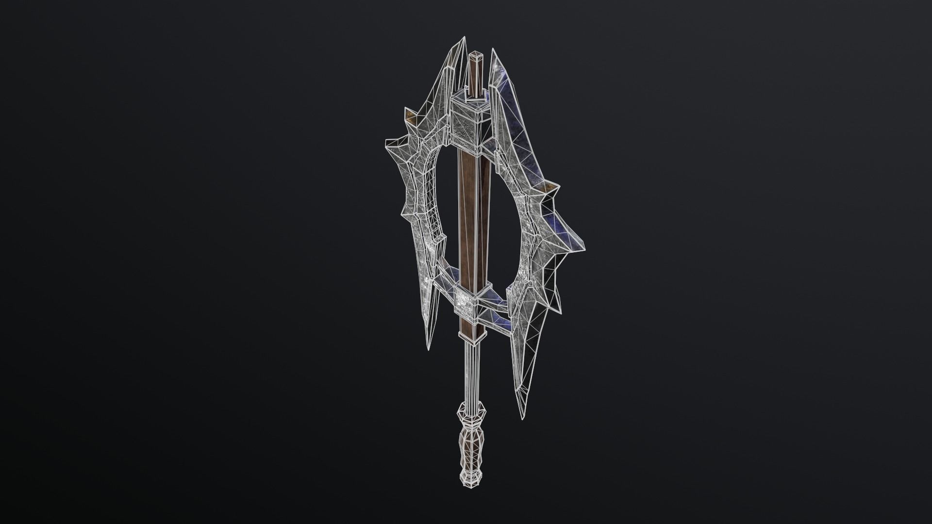 3D model Labris double - sided battle axe VR / AR / low-poly | CGTrader