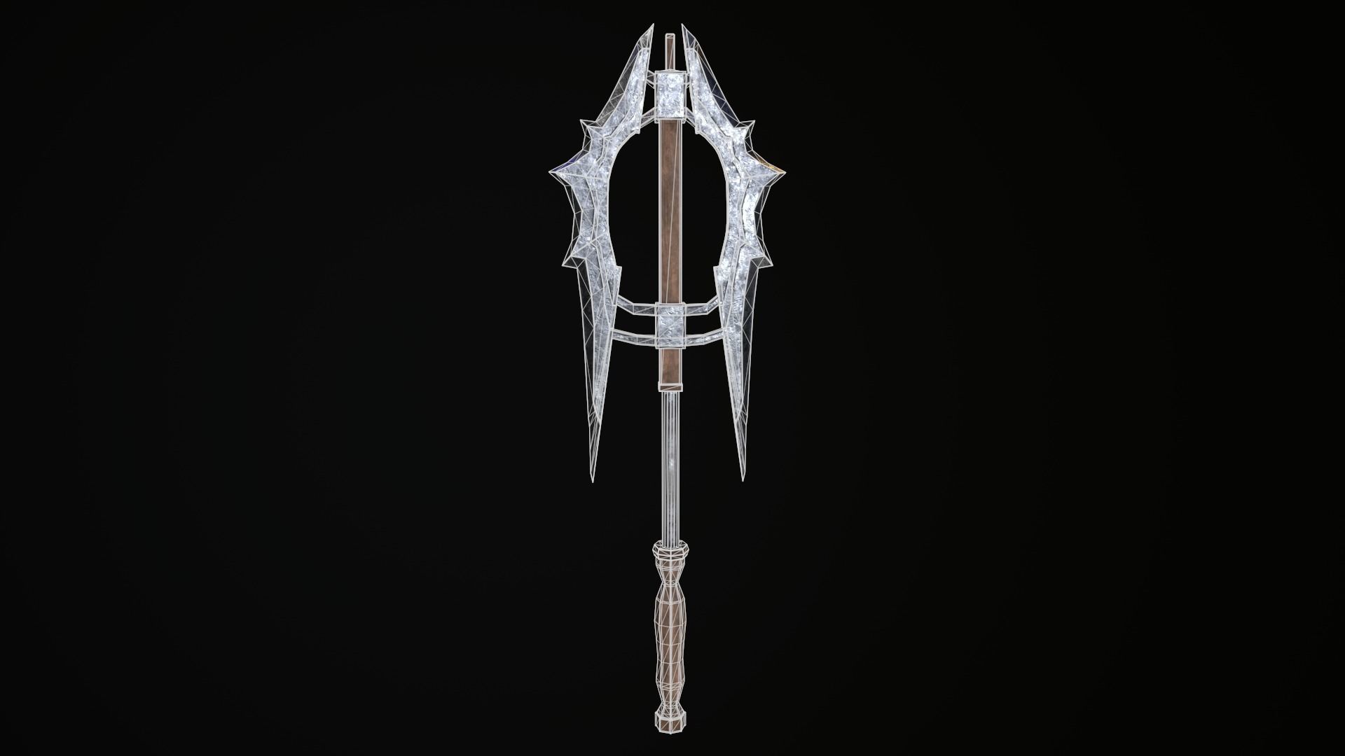 3D model Labris double - sided battle axe VR / AR / low-poly | CGTrader