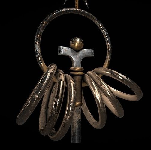 3D model Khakkhara with rings VR / AR / low-poly | CGTrader