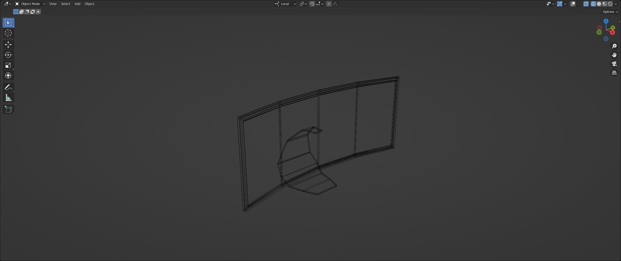 3D model LowPoly Curved screen VR / AR / low-poly | CGTrader