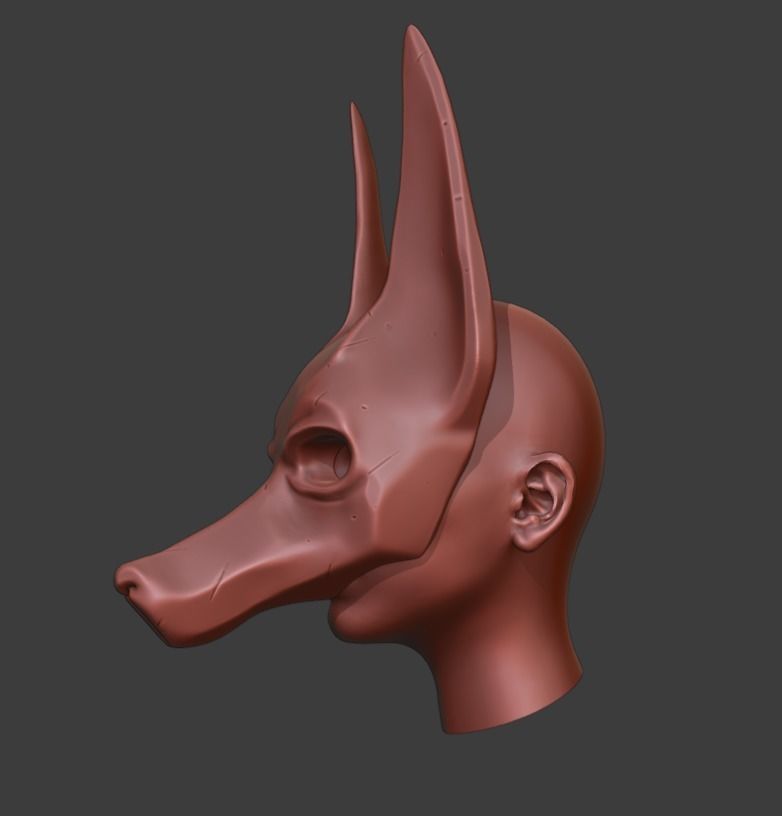 for printing - Anubis Mask 3D model 3D printable | CGTrader