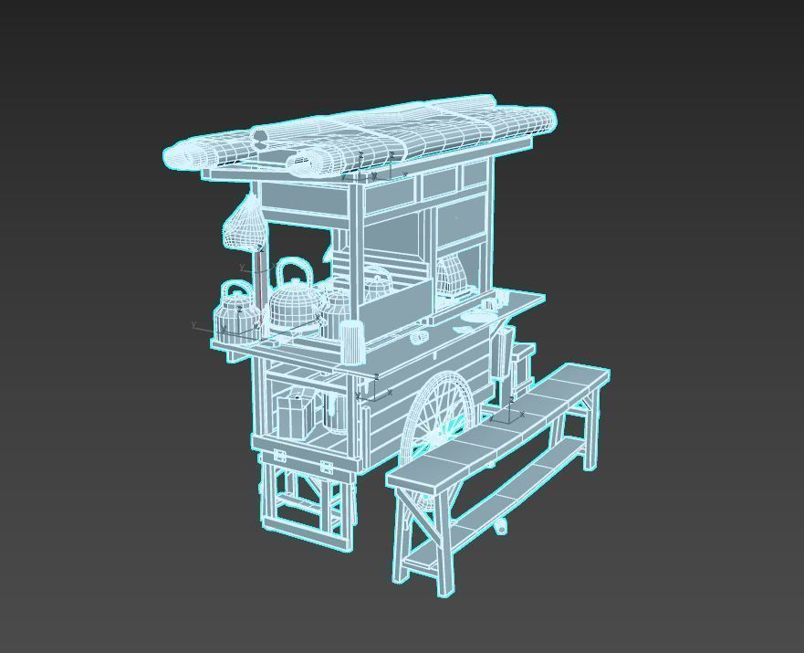 Street Food Cart 3D model | CGTrader