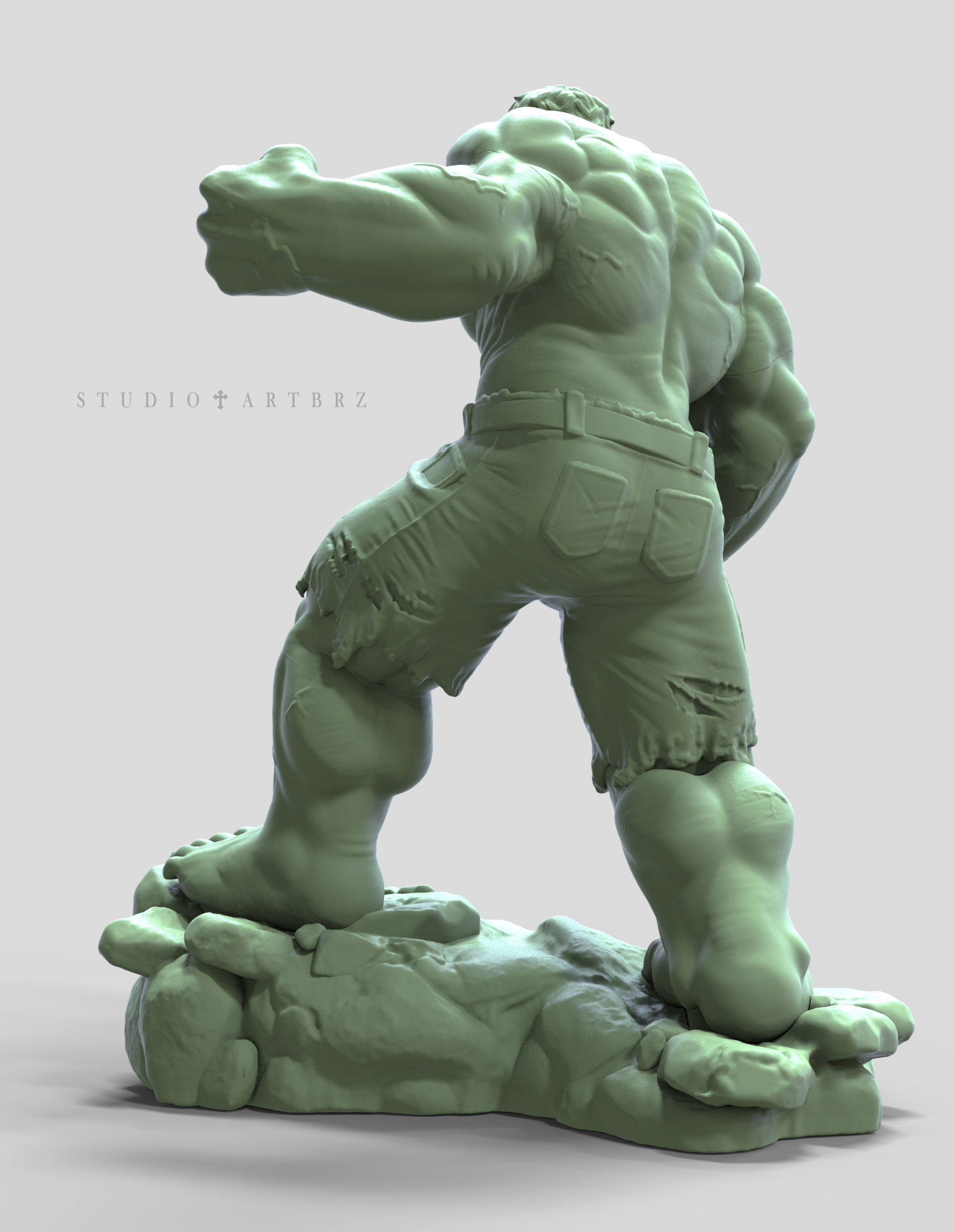 Hulk Smash 3D model 3D printable | CGTrader