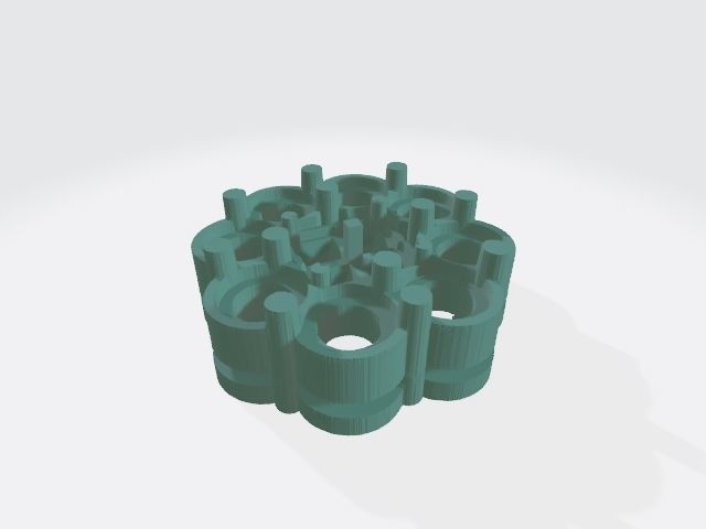 flor square 3D model 3D printable | CGTrader