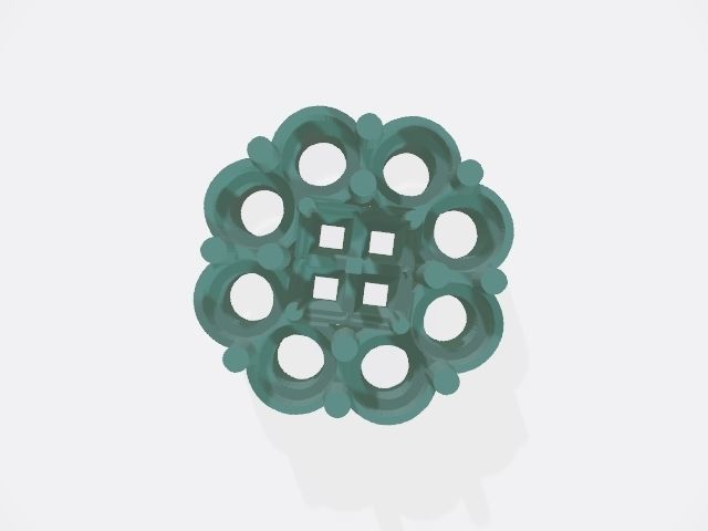 flor square 3D model 3D printable | CGTrader