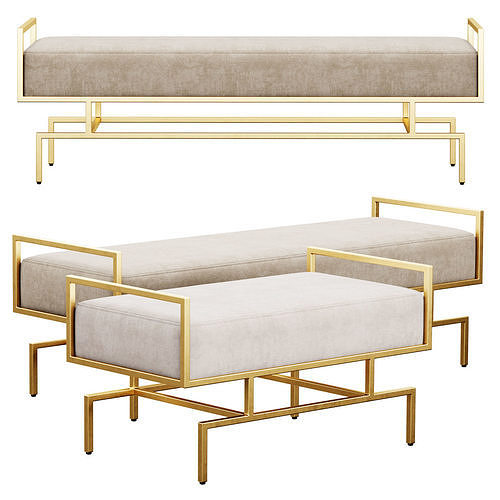 Wiggins Bench by Joh Richard 3D model | CGTrader