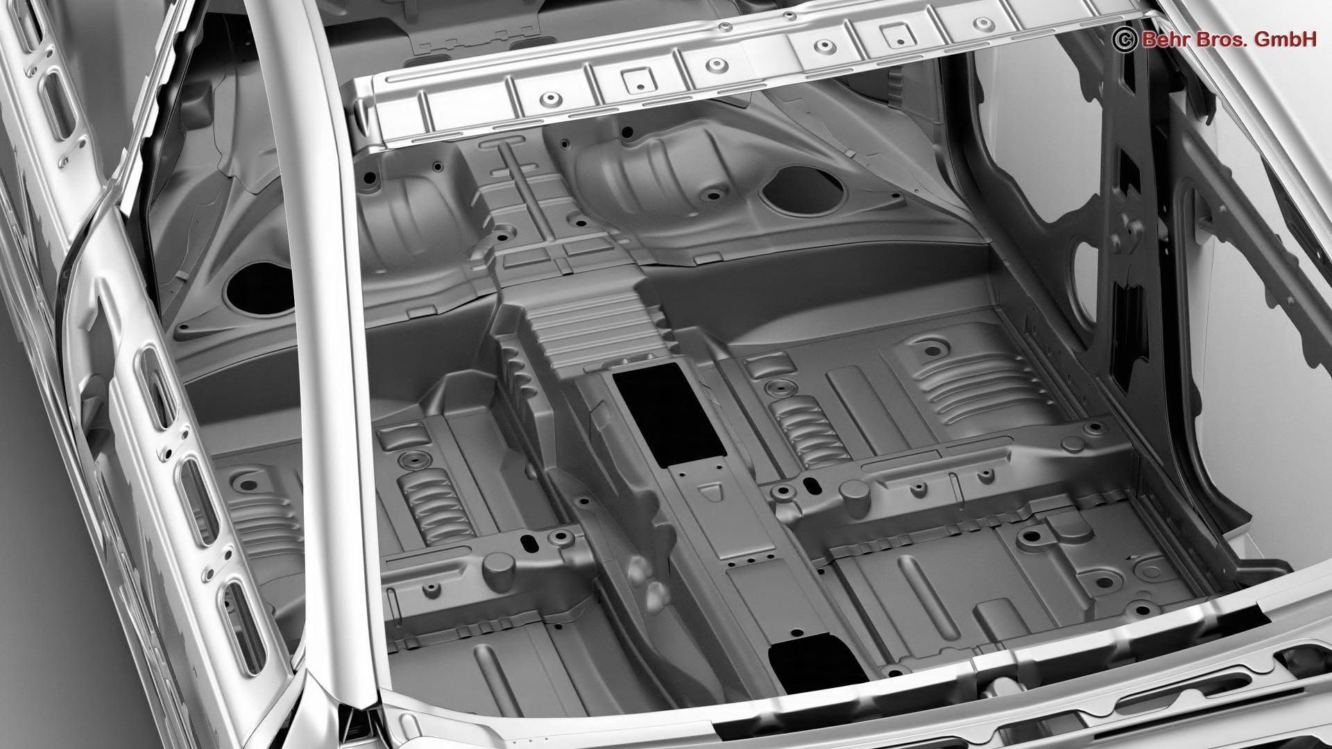 Generic Car Body in white 3D model | CGTrader