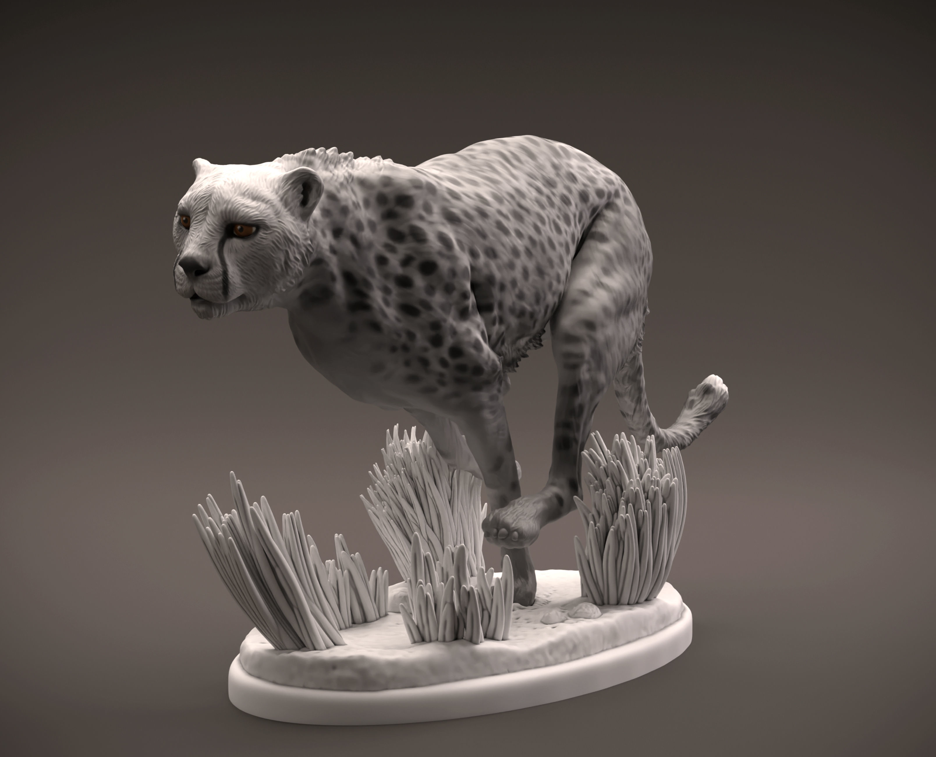 Cheetah running intended for 3D printing 3D model 3D printable | CGTrader