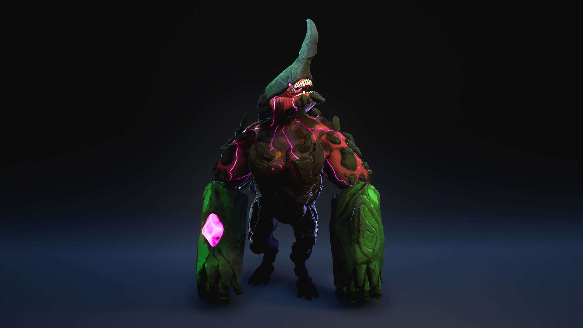 3D model Big Stone Monster VR / AR / low-poly | CGTrader