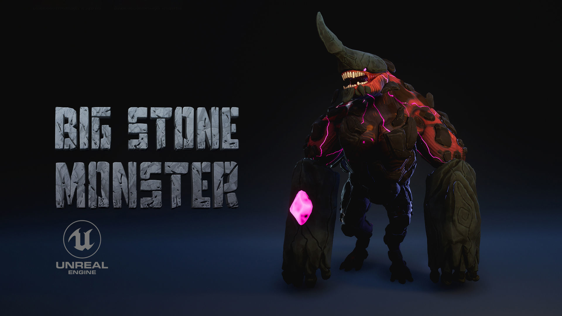 3D model Big Stone Monster VR / AR / low-poly | CGTrader