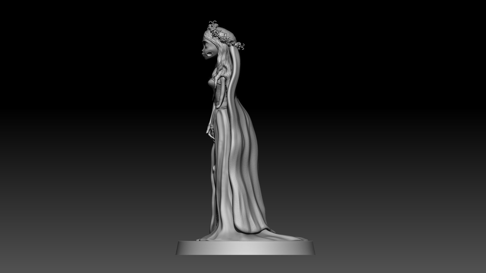 Corpse Bride Emily 3D Print 3D model 3D printable | CGTrader