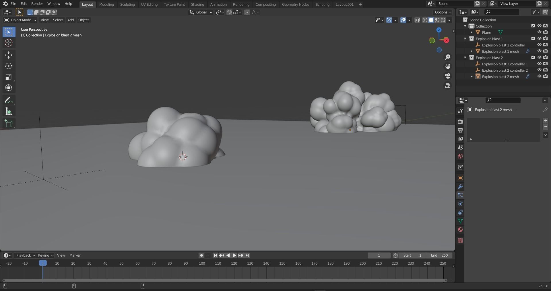 Fire Explosion reactive mesh free 3D model | CGTrader