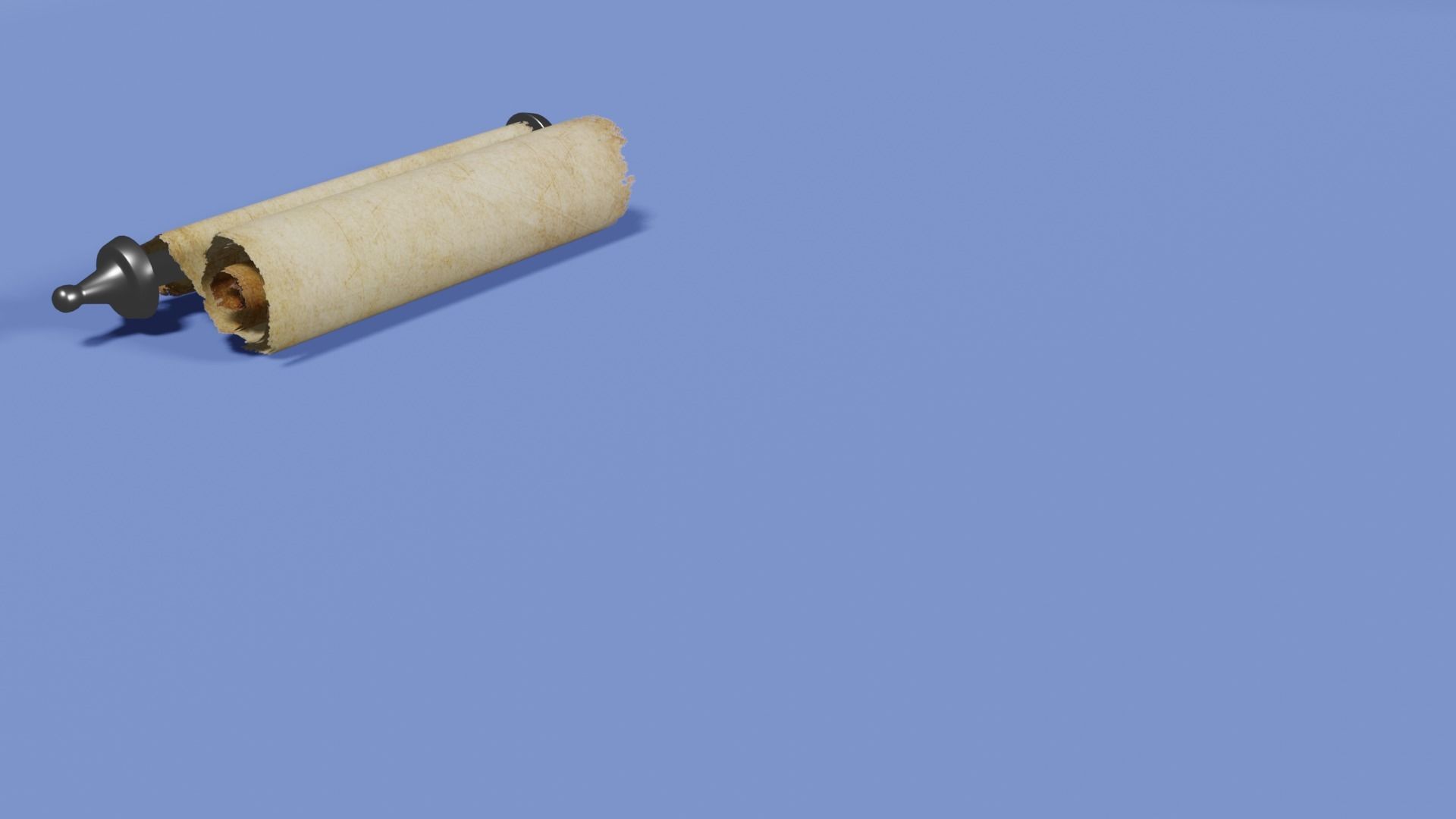 Rouleau de parchemin - parchment roll free 3D model animated rigged ...
