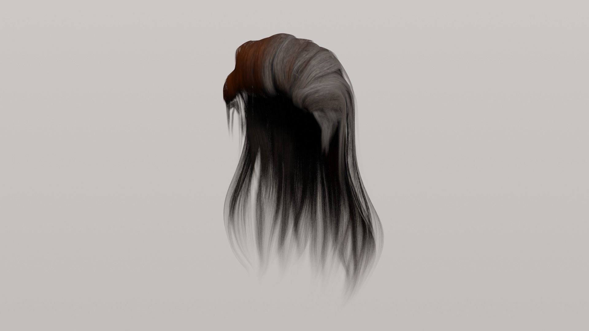 3D model Brown Hair VR / AR / low-poly | CGTrader