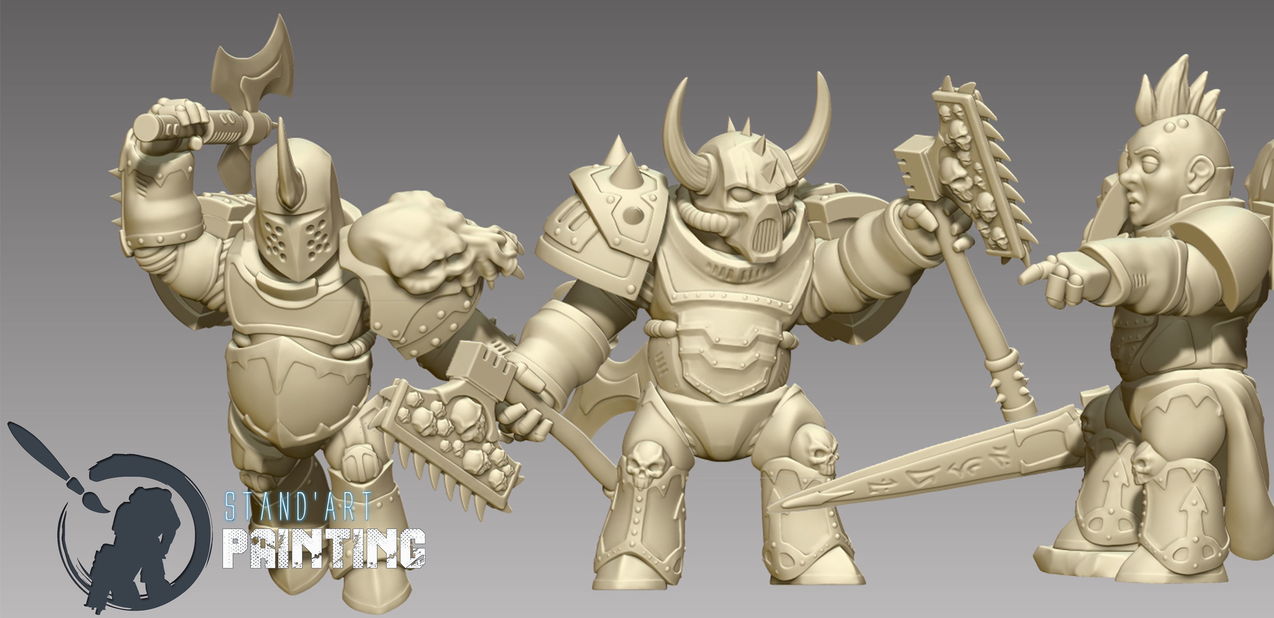 Angry Space Dwarves 3D model | CGTrader
