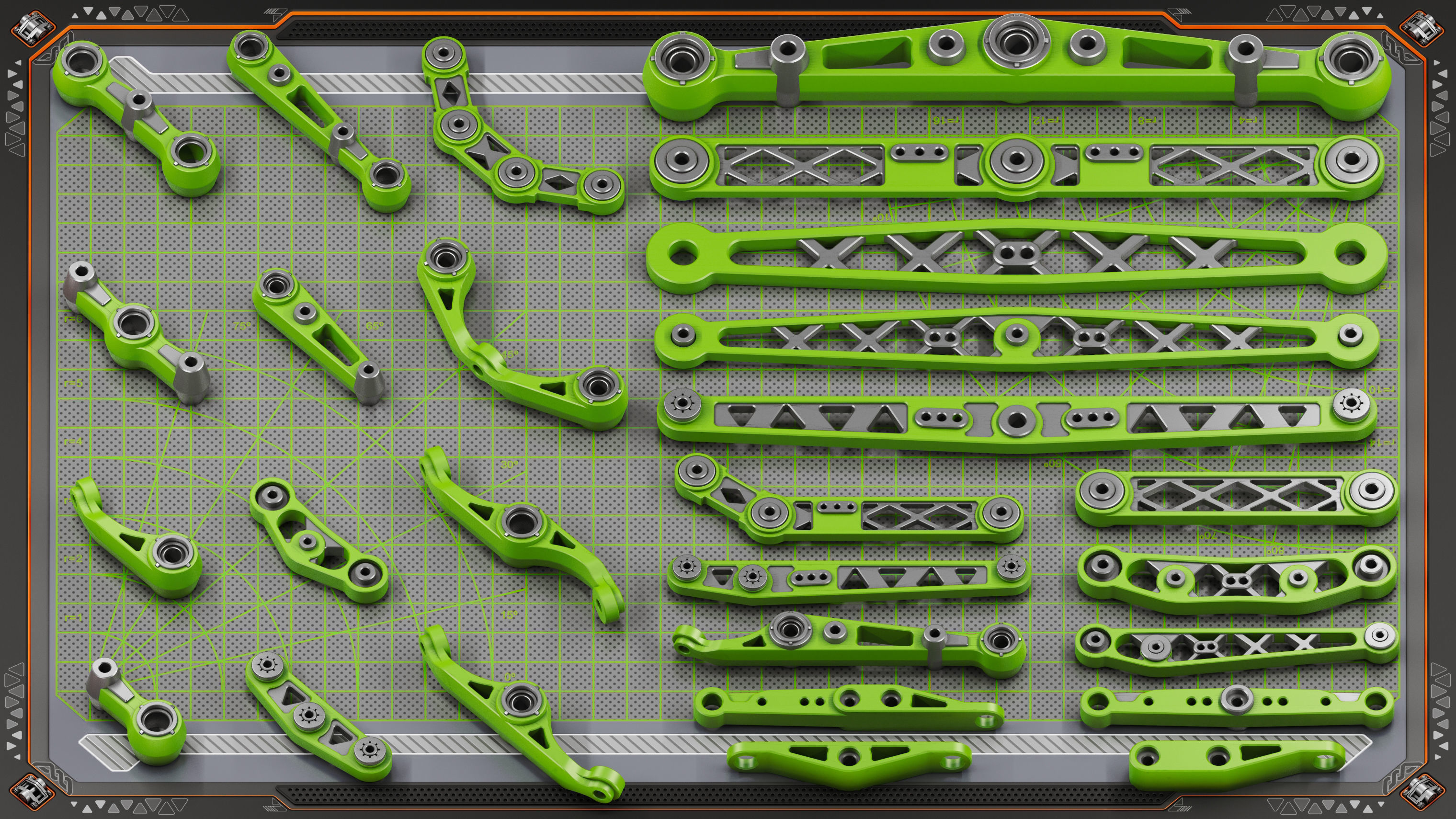 Sci-Fi Hard Surface Mechanical KITBASH 420 DETAILS 3D model | CGTrader