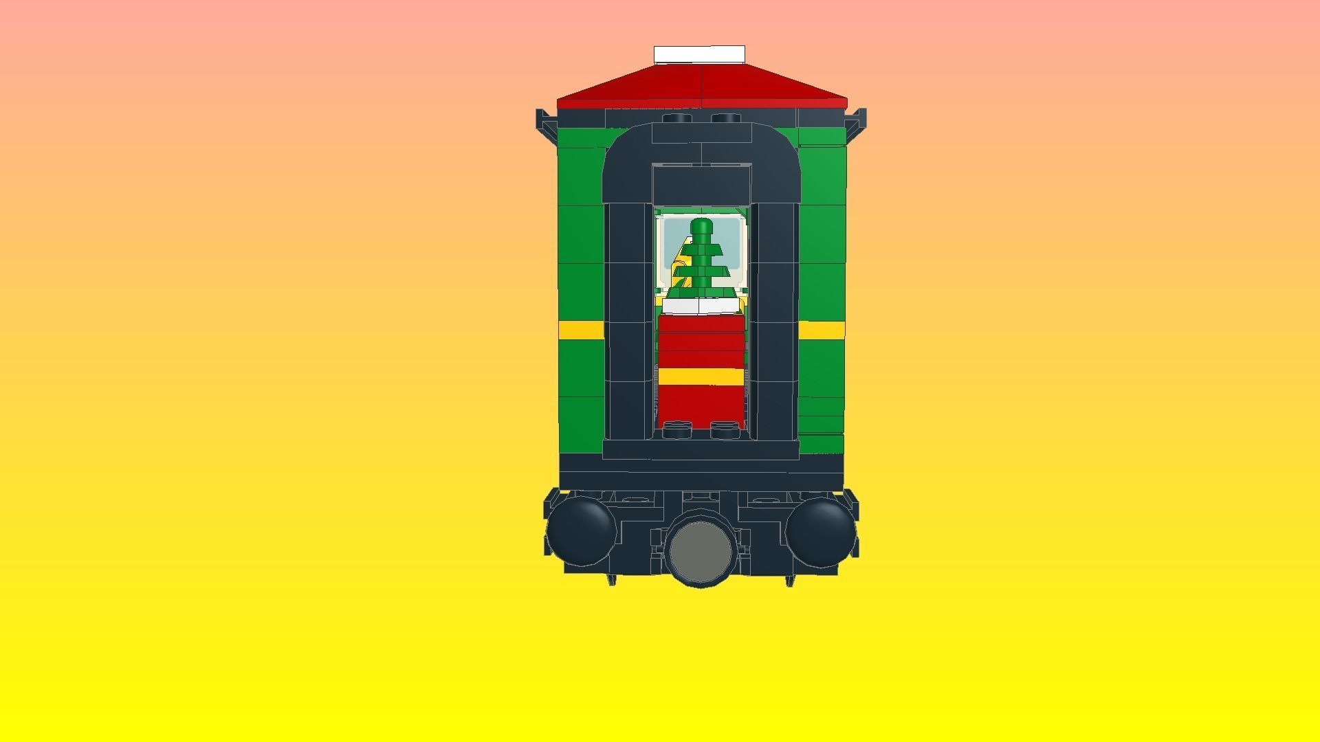 Lego Christmas Carriage Model 626 3D model | CGTrader