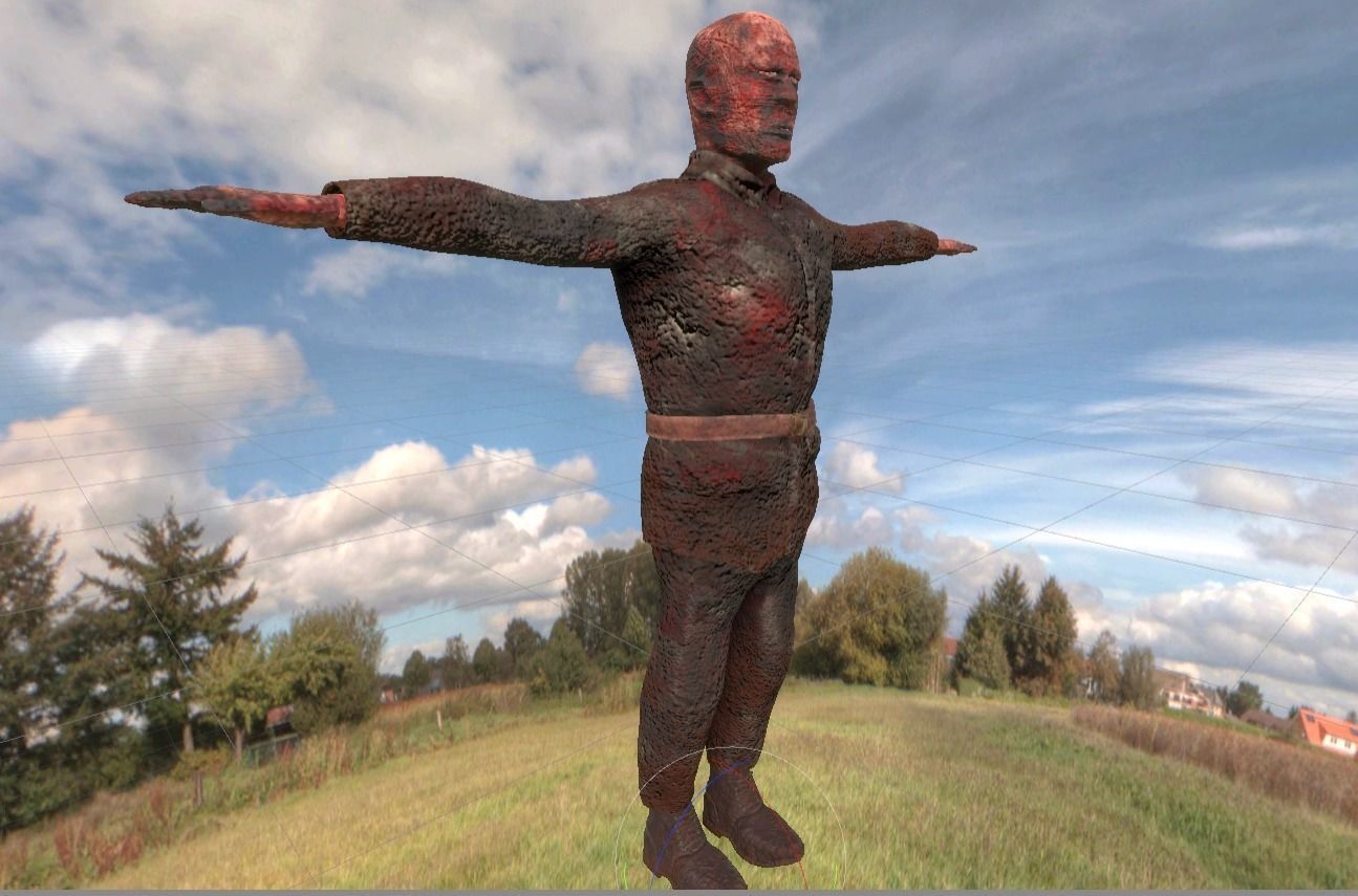 3D model Bad Corpse Torn Soldier Gore Man VR / AR / low-poly | CGTrader