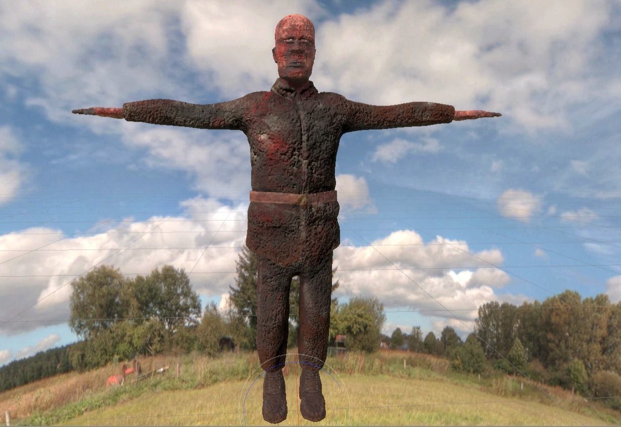 3D model Bad Corpse Torn Soldier Gore Man VR / AR / low-poly | CGTrader