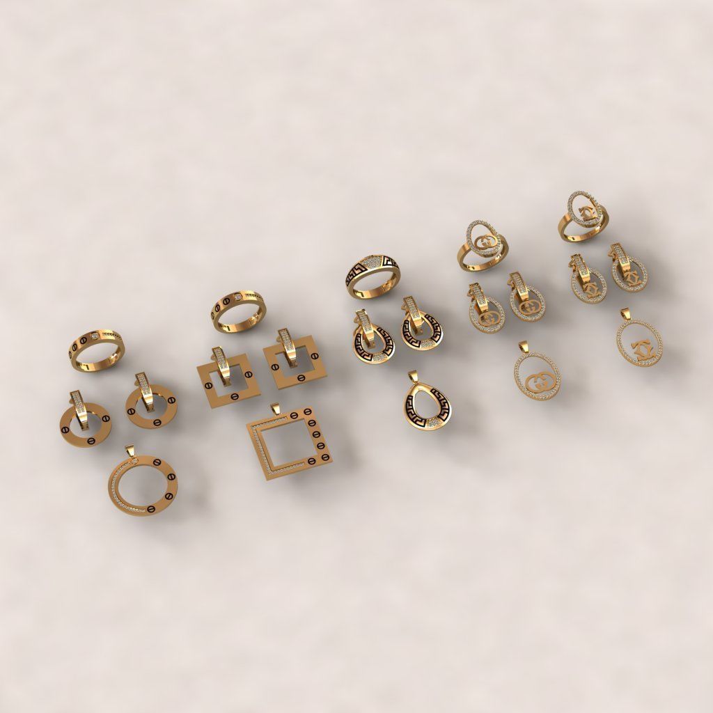 engagement rings 3D Model Collection 3D print model tmtr03 3D model 3D printable | CGTrader