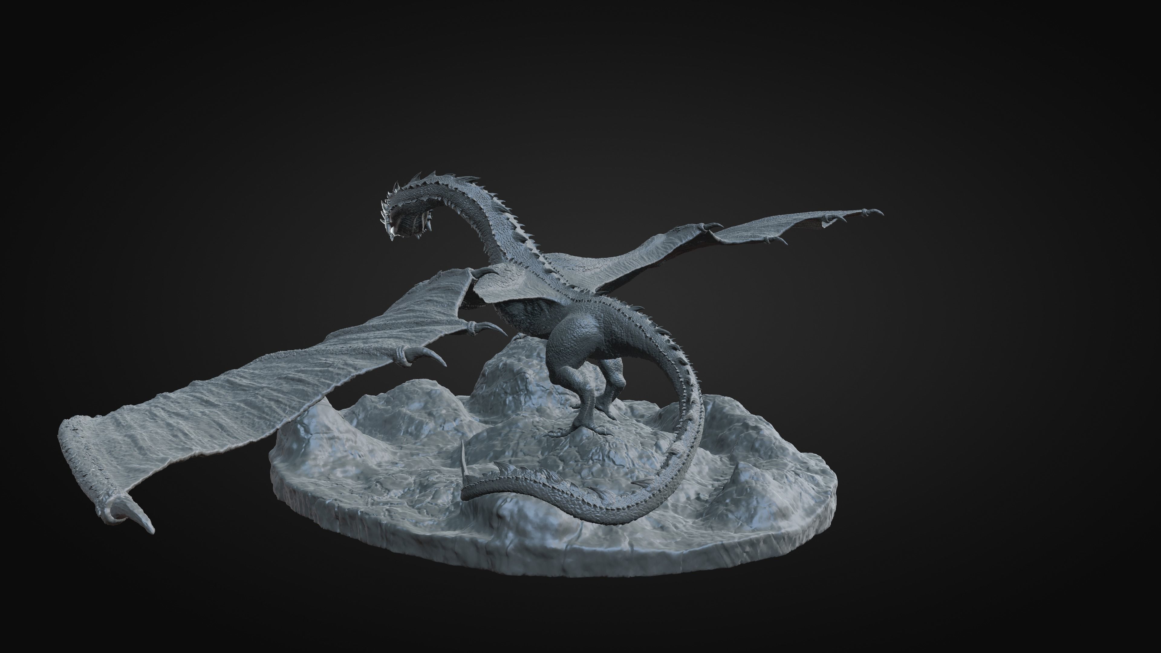 Dragon Smaug 3D model 3D printable | CGTrader
