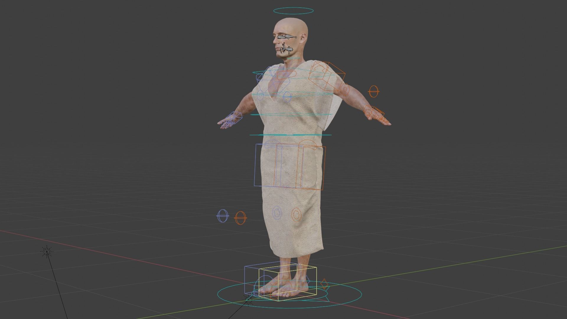 Character Ancient Greek 3D model rigged | CGTrader