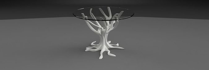 Tree Table Stand 3D model 3D printable | CGTrader