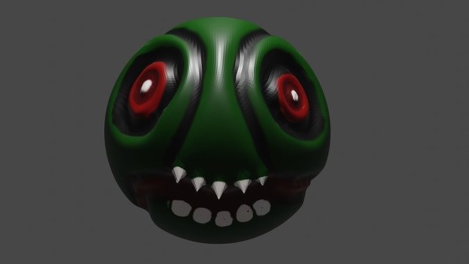 Mr001 monster head with eyes 3D model | CGTrader