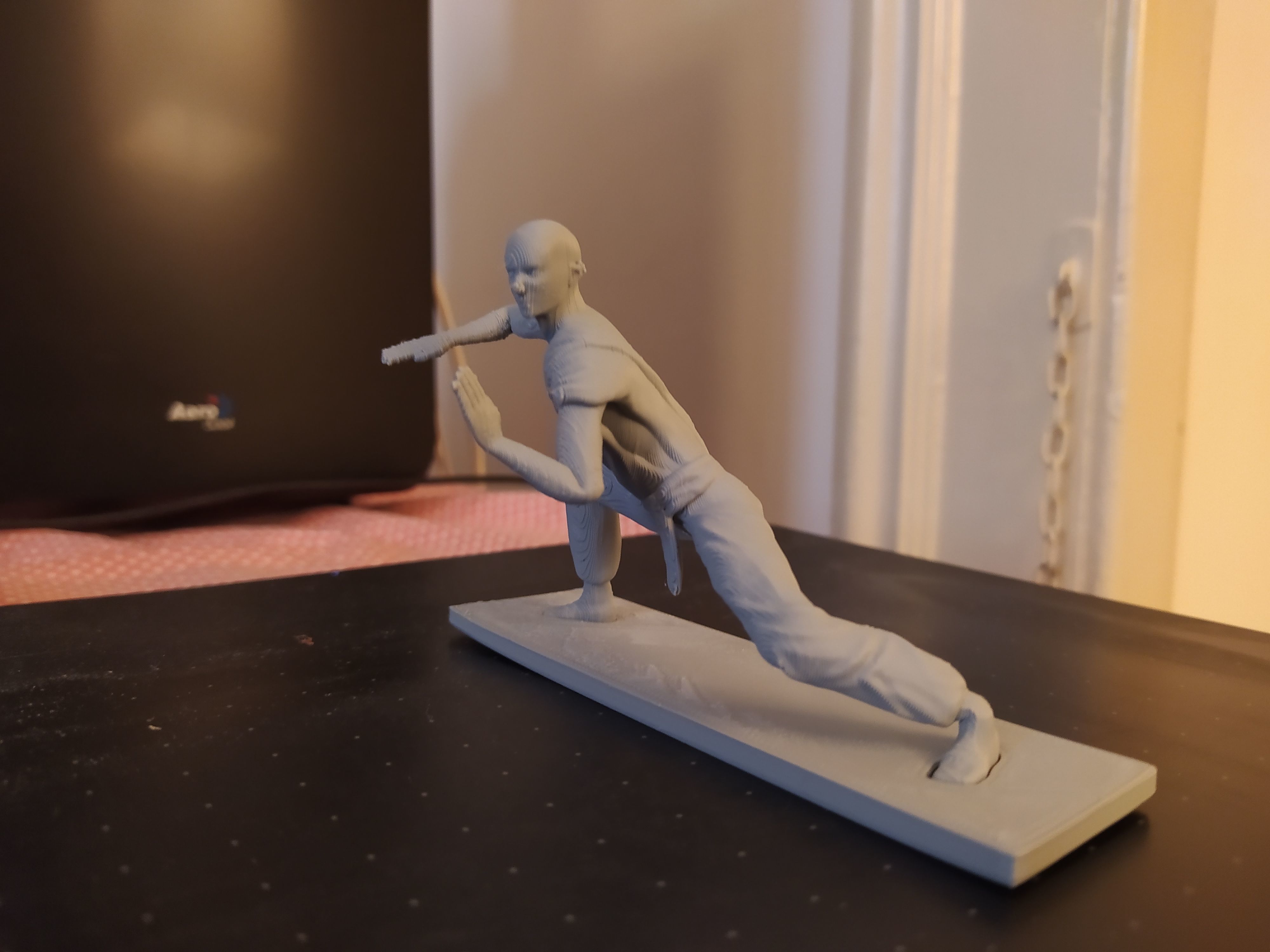 Shaolin Monk - Wushu Pose 3D model 3D printable | CGTrader