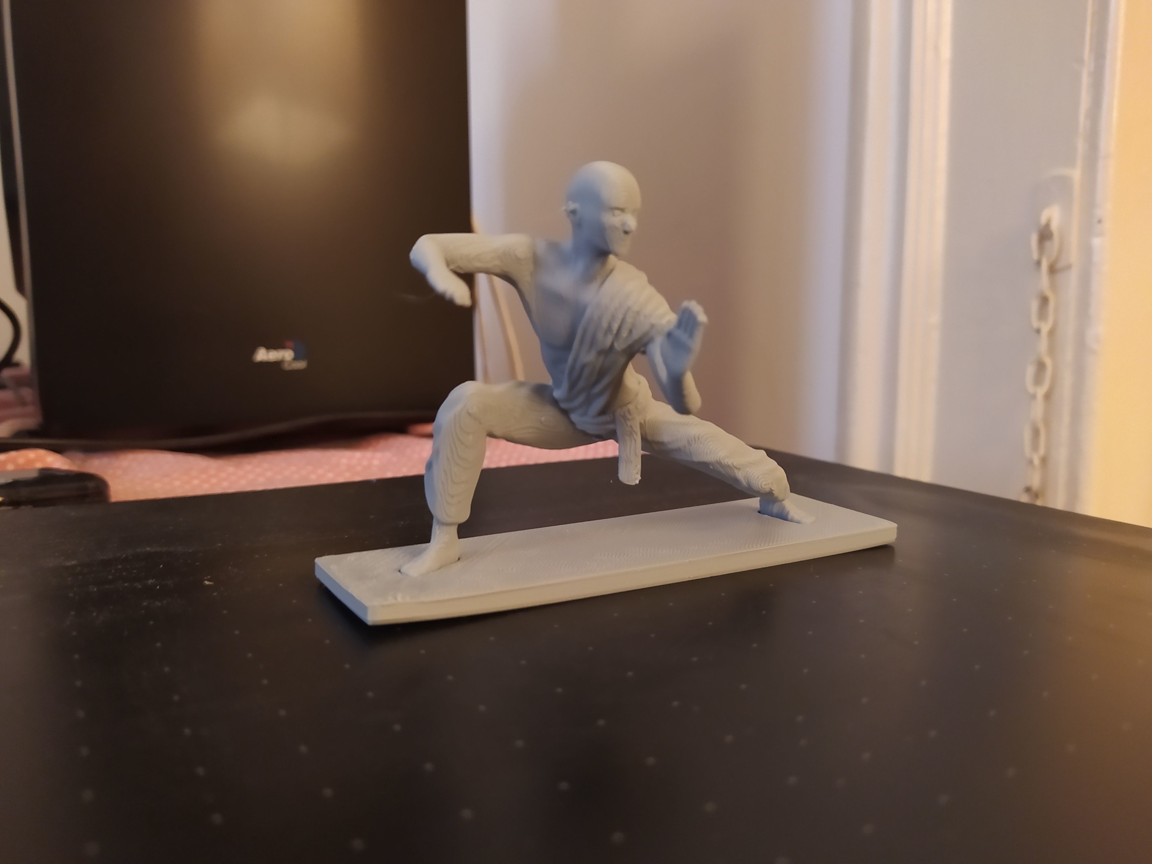 Shaolin Monk - Wushu Pose 3D model 3D printable | CGTrader