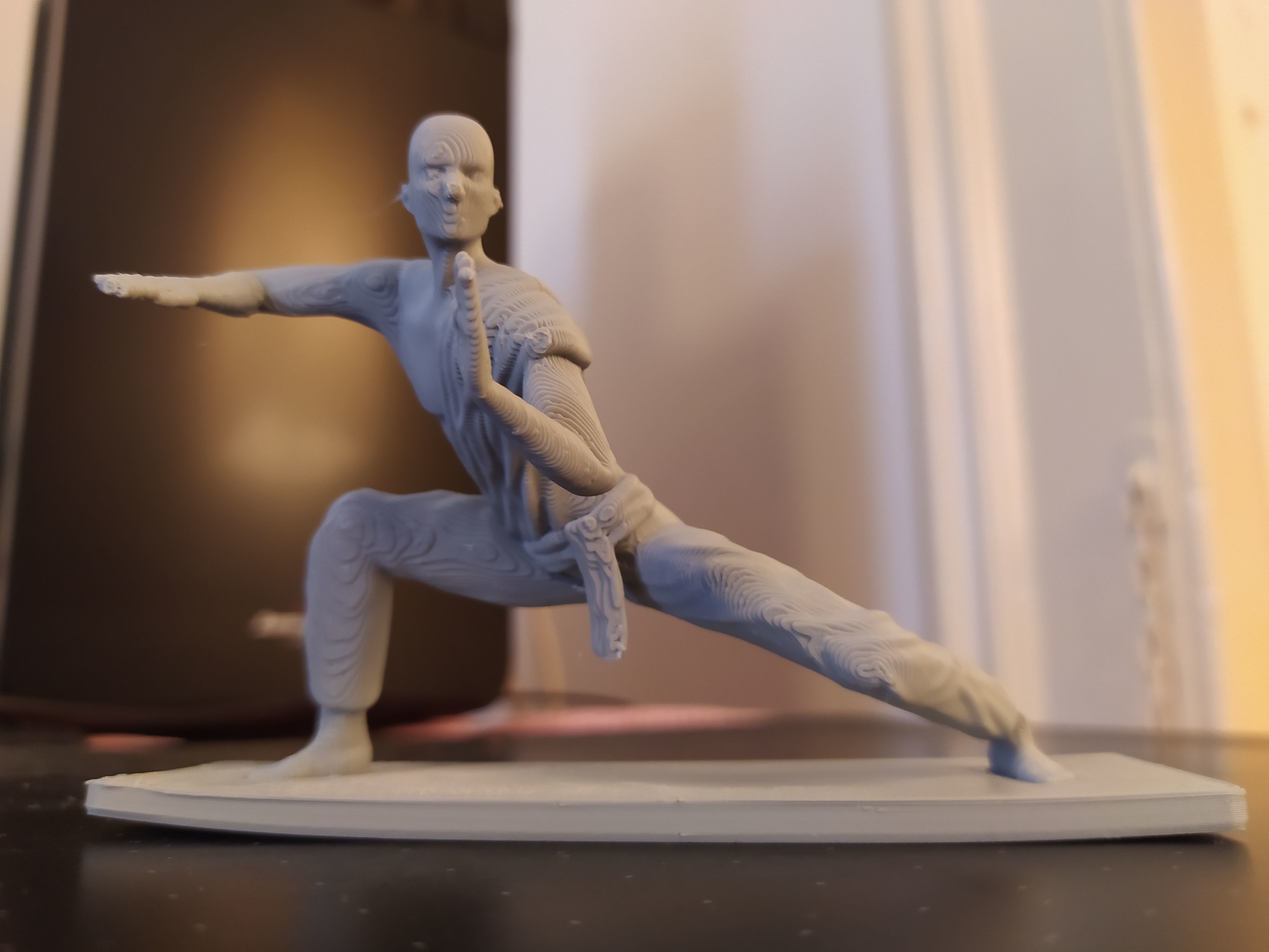 Shaolin Monk - Wushu Pose 3D model 3D printable | CGTrader