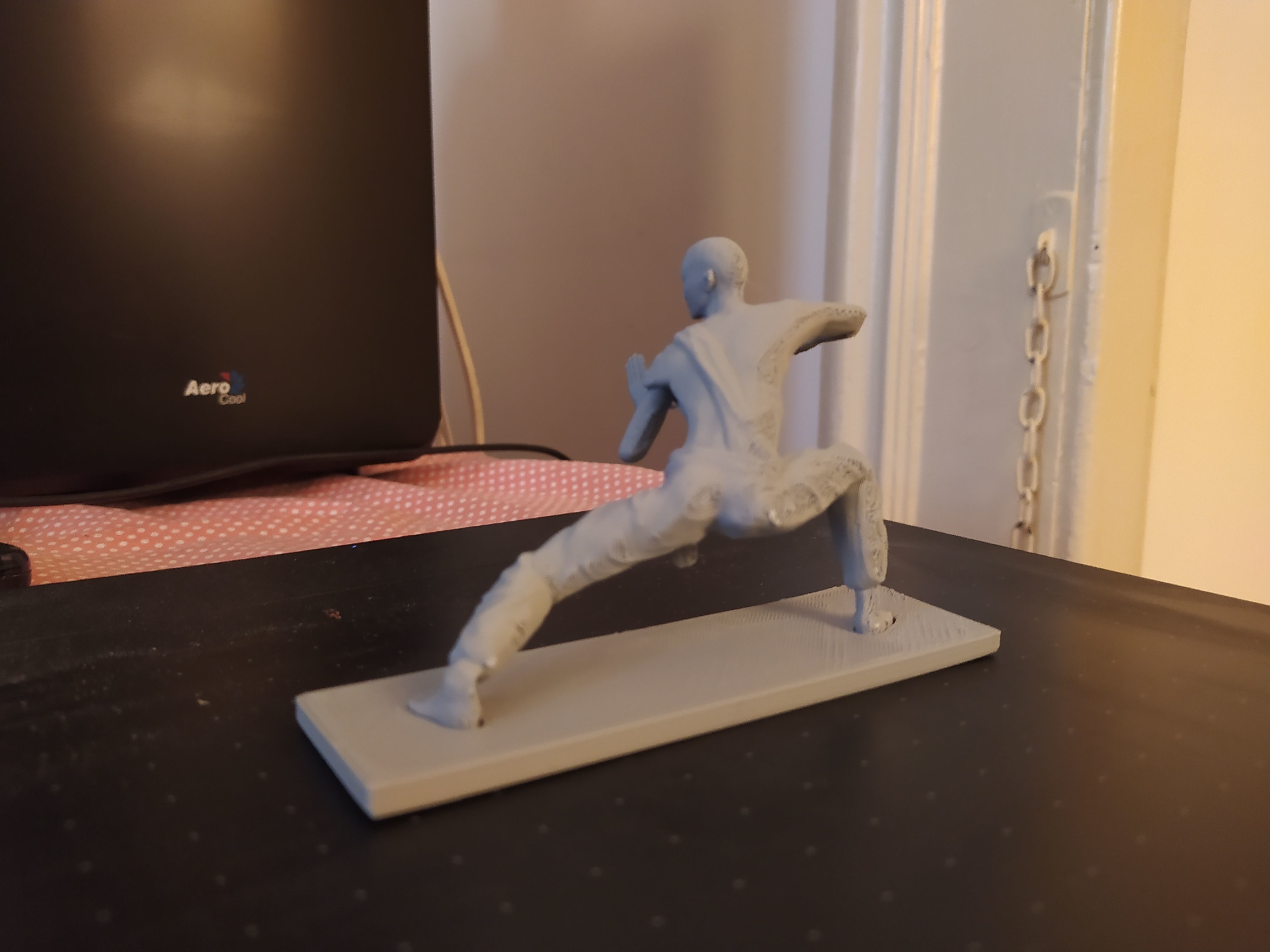 Shaolin Monk - Wushu Pose 3D model 3D printable | CGTrader