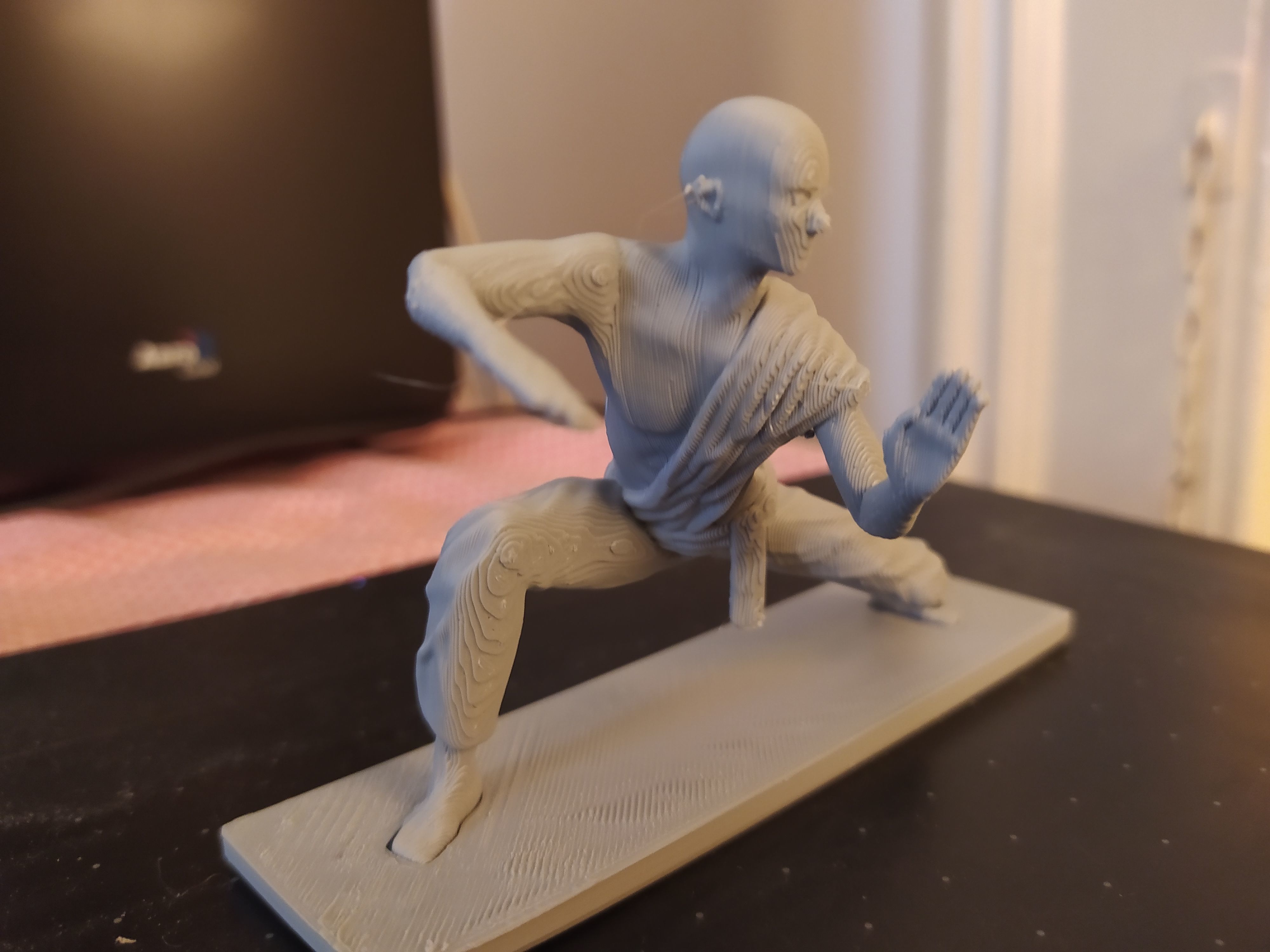 Shaolin Monk - Wushu Pose 3D model 3D printable | CGTrader