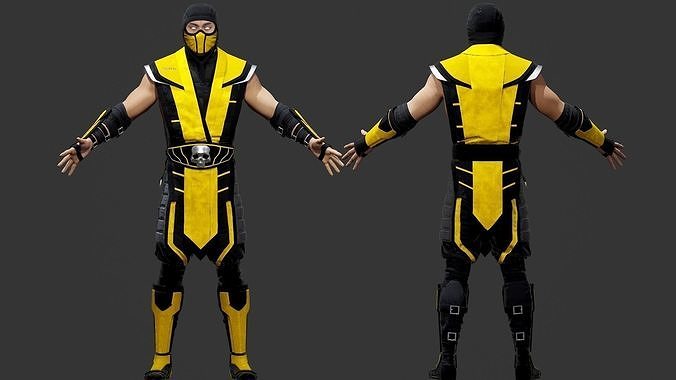 MK11 Scorpion 3D model rigged | CGTrader