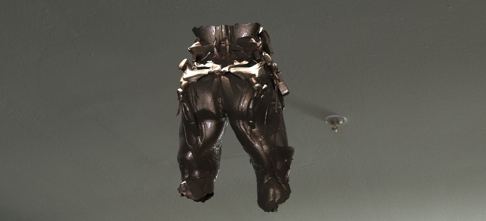Clawed leg armour 3D model | CGTrader