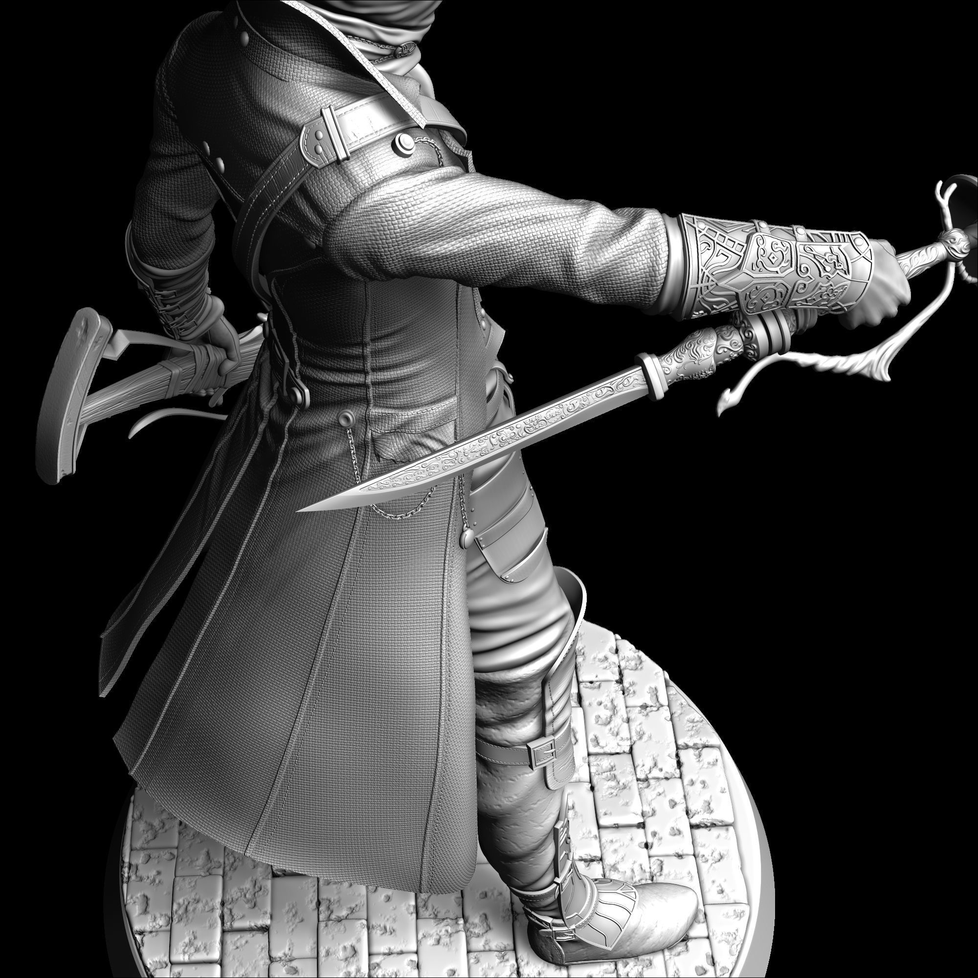 Hunter - BloodBorne 3D model 3D printable | CGTrader